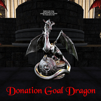 Second Life Marketplace - Donation Goal Dragon